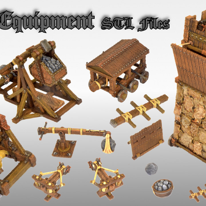 3D Printable [Commercial License] Siege Equipment STL by Dani Amengual