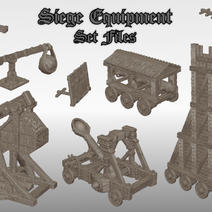 3D Printable [Commercial License] Siege Equipment STL by Dani Amengual