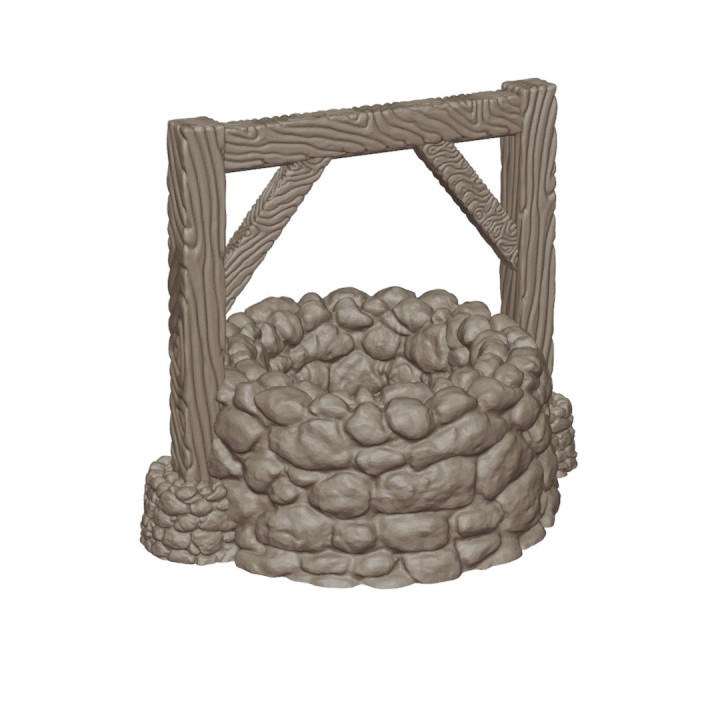 3D Printable Rustic Well by Dani Amengual