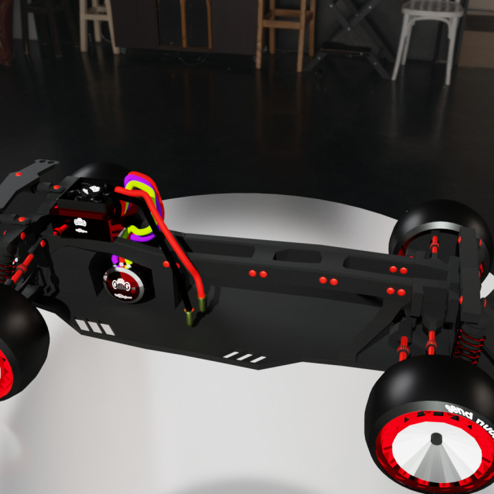 3D Printable RC 1/10 Drift Chassis by Andy Foerster