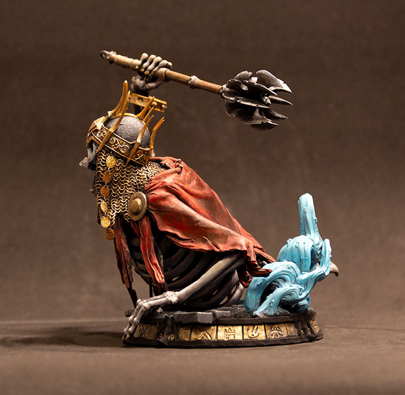 3D Printable The King Skeleton (boss) 90mm base by Arcanum Workshop