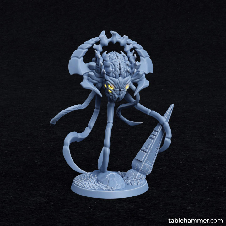 3D Printable Voidweft Seers – demonic brain aliens by Tablehammer