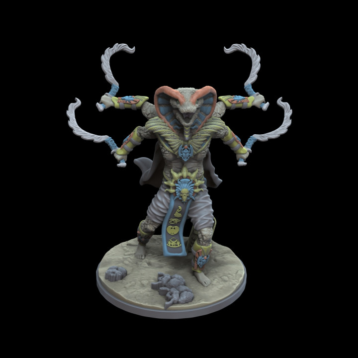 3D Printable Apep Cobra Head Monster by MiniaturesCraze