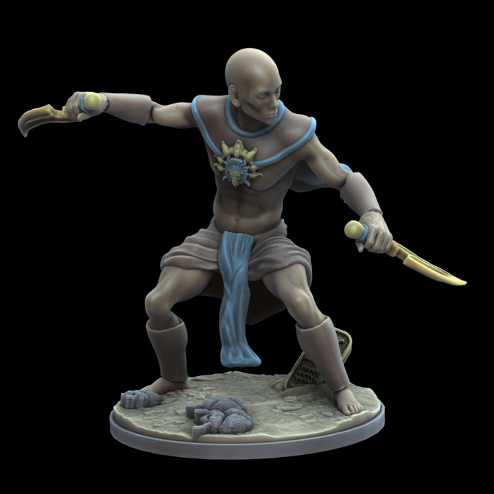 3D Printable Desert Warriors - Cobra Team by MiniaturesCraze