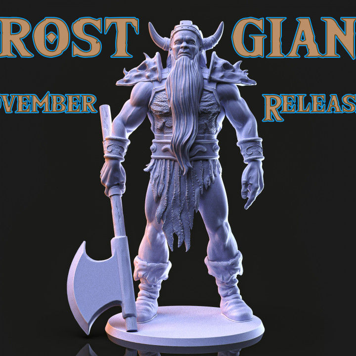 3D Printable Frost Giant, 2 Versions & Poses by Imp3dsion