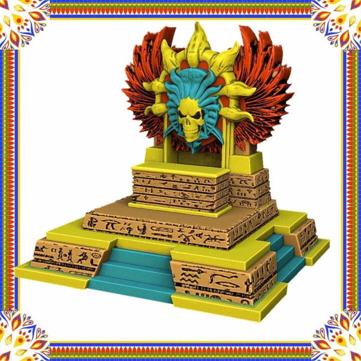 3D Printable Pyramid with Altar Room by MiniaturesCraze