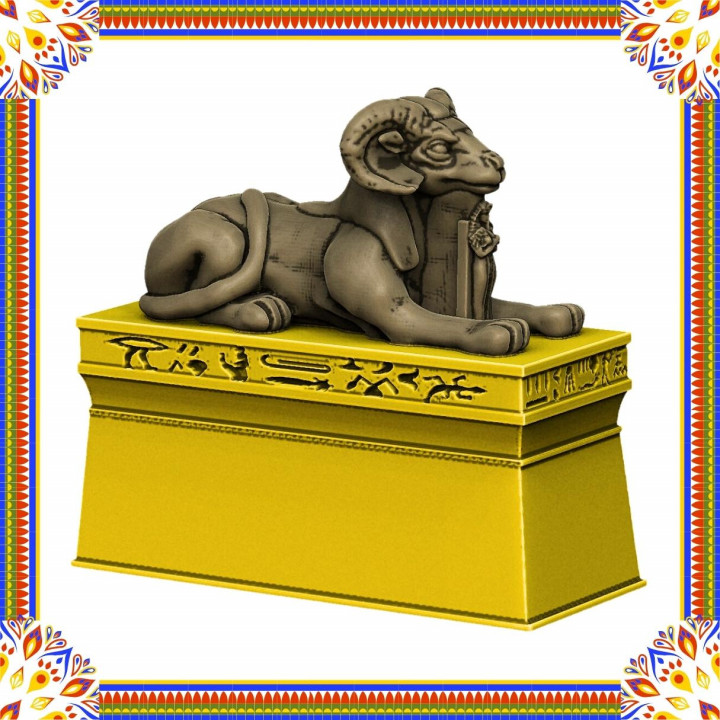 3D Printable Ram - Kabsh Statue by MiniaturesCraze