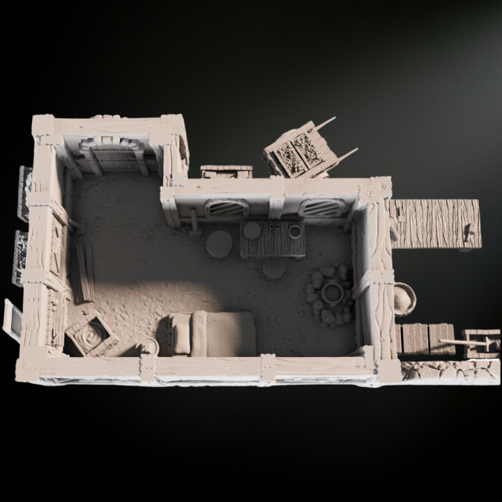 3D Printable Medieval Mason House by WargamesCo