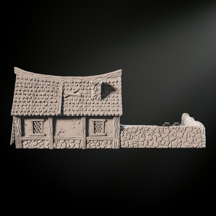 3D Printable Medieval Mason House by WargamesCo