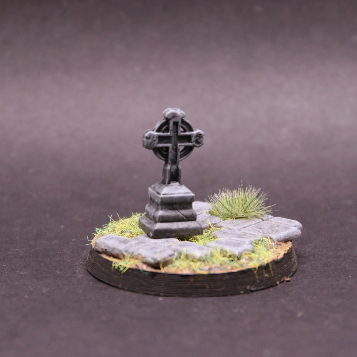 3D Printable Gravestones, Tombstones For Basing, Terrain by Voy Forges