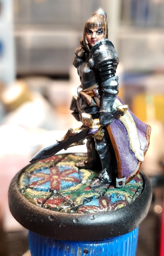 3D Printable Ester Sunwalker [PRE-SUPPORTED] Female Paladin Cleric 32mm ...