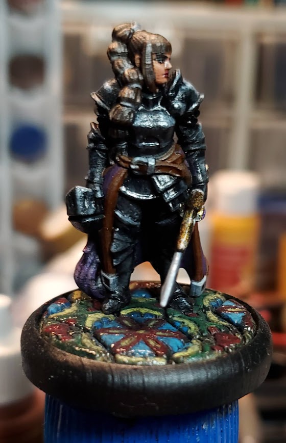 3D Printable Ester Sunwalker [PRE-SUPPORTED] Female Paladin Cleric 32mm ...
