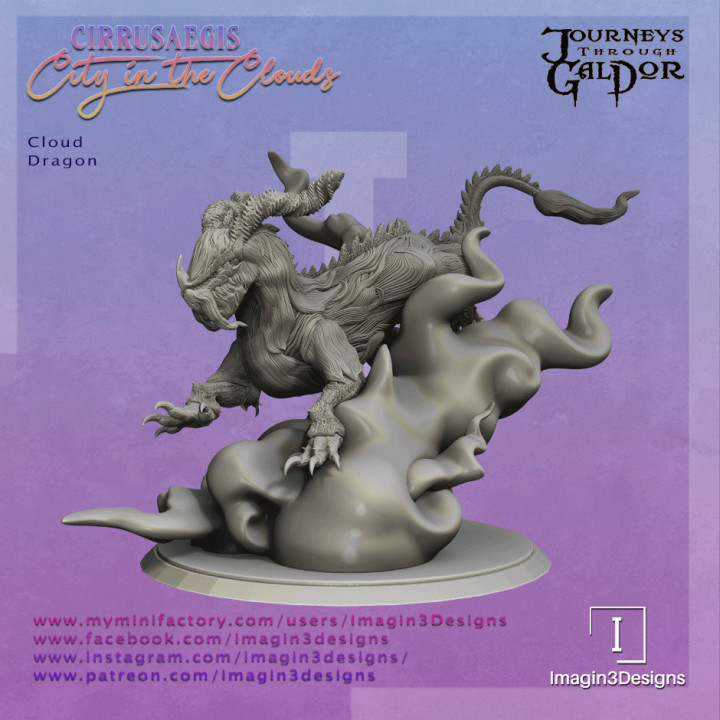 3D Printable Cloud Dragon by Imagin3Designs
