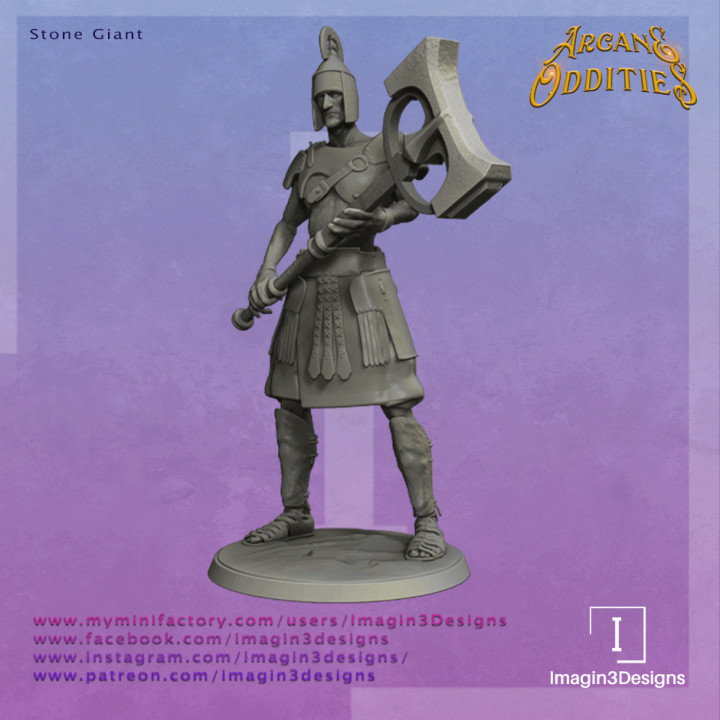 3D Printable Stone Giant by Imagin3Designs