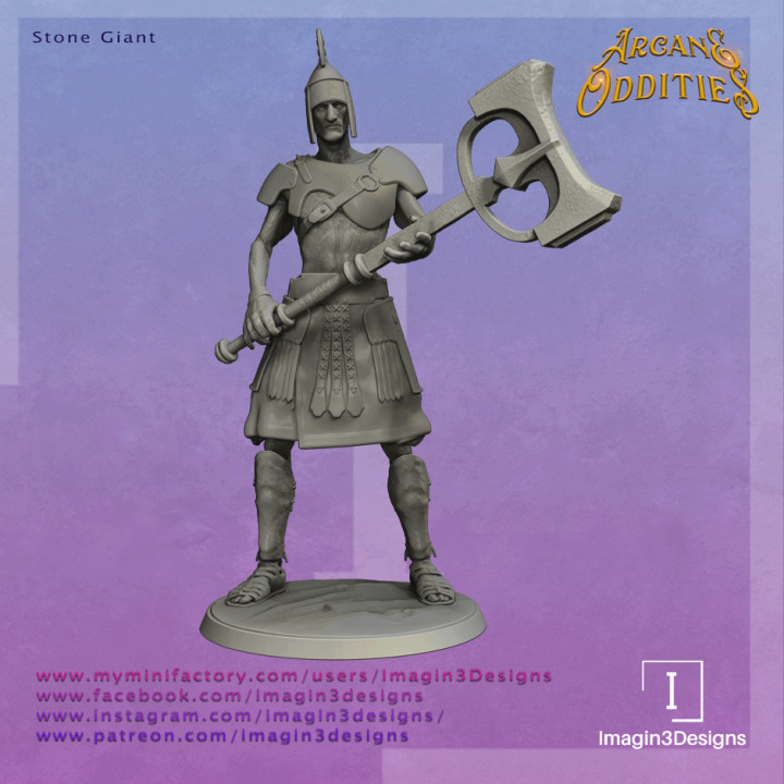 3D Printable Stone Giant by Imagin3Designs