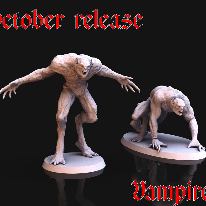 3D Printable vampire monsters (2) by Imp3dsion
