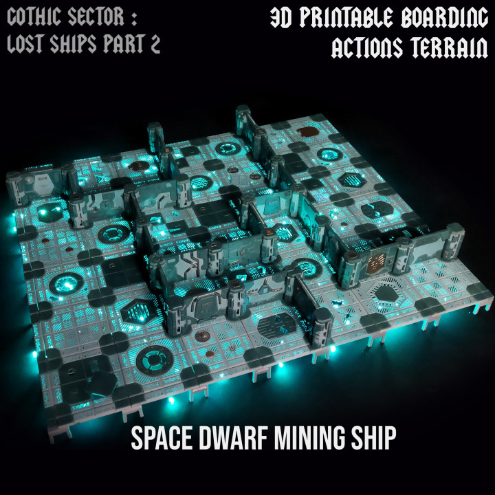 3D Printable Space Dwarf Mining Ship - A boarding action terrain by ...