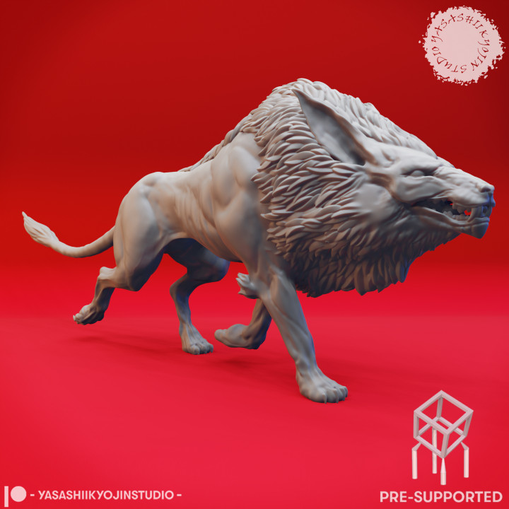 3D Printable Worg Pair - Tabletop Miniatures (Pre-Supported) by ...