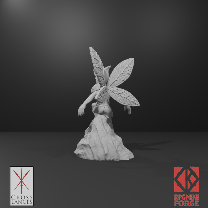 3D Printable Forest Imp - Crosslances by RPGMINIFORGE