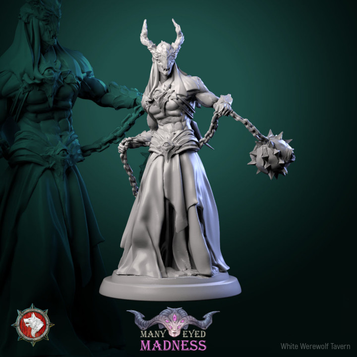 3D Printable Eyeless humanoids set 6 miniatures 32mm pre-supported by ...