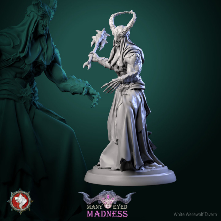 3D Printable Eyeless humanoids set 6 miniatures 32mm pre-supported by ...