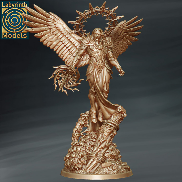3D Printable Seraphic Guardian - 32mm scale by Labyrinth Models