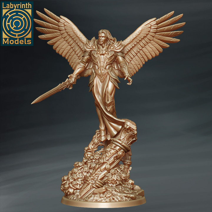 3D Printable Seraphic Guardian - 32mm scale by Labyrinth Models