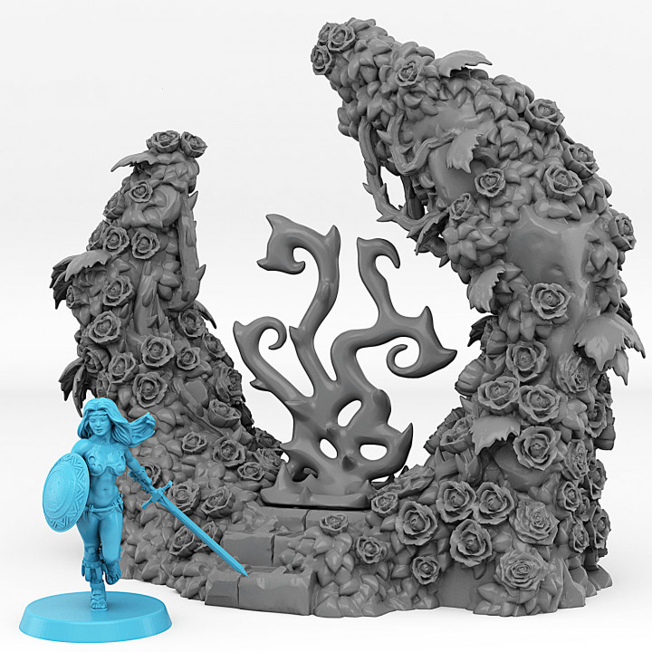 3D Printable ROSES PORTAL WITH ITS BRAMBLES EFFECT by Fantastic Portals ...
