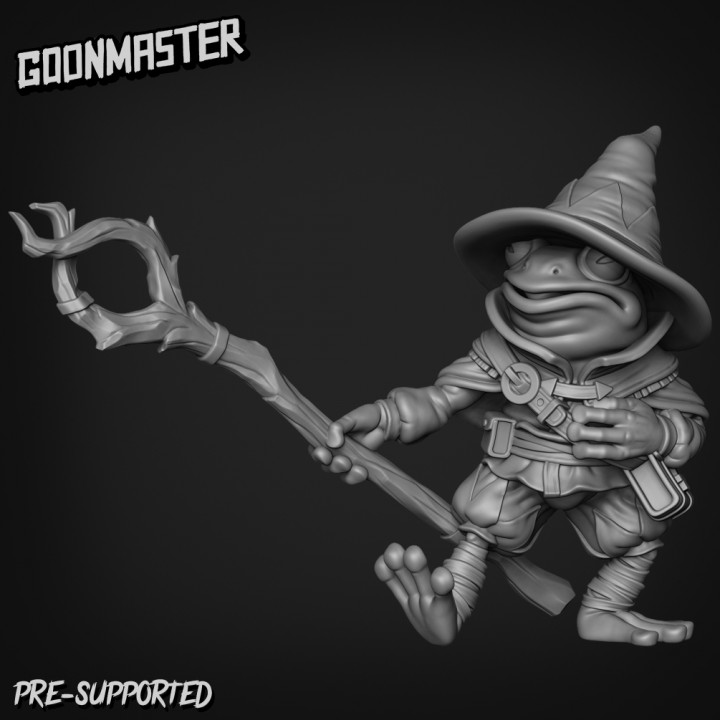 3D Printable Frog Wizard 2 by Goon Master