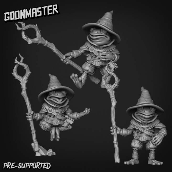3D Printable Frog Wizard Bundle1 by Goon Master