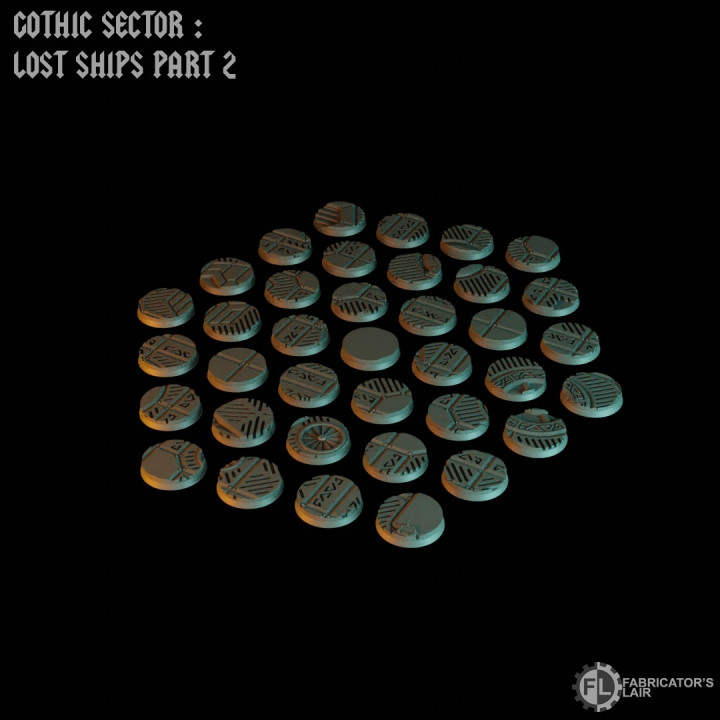 3D Printable Space Dwarf Mining Ship - 248 ROUND AND OVALE SCI-FI BASES ...