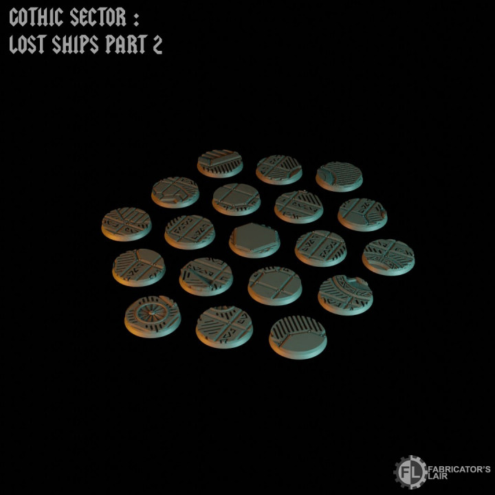 3D Printable Space Dwarf Mining Ship - 248 ROUND AND OVALE SCI-FI BASES ...