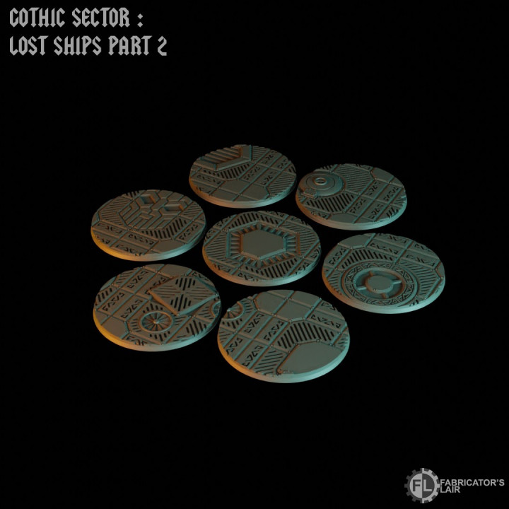 3D Printable Space Dwarf Mining Ship - 248 ROUND AND OVALE SCI-FI BASES ...