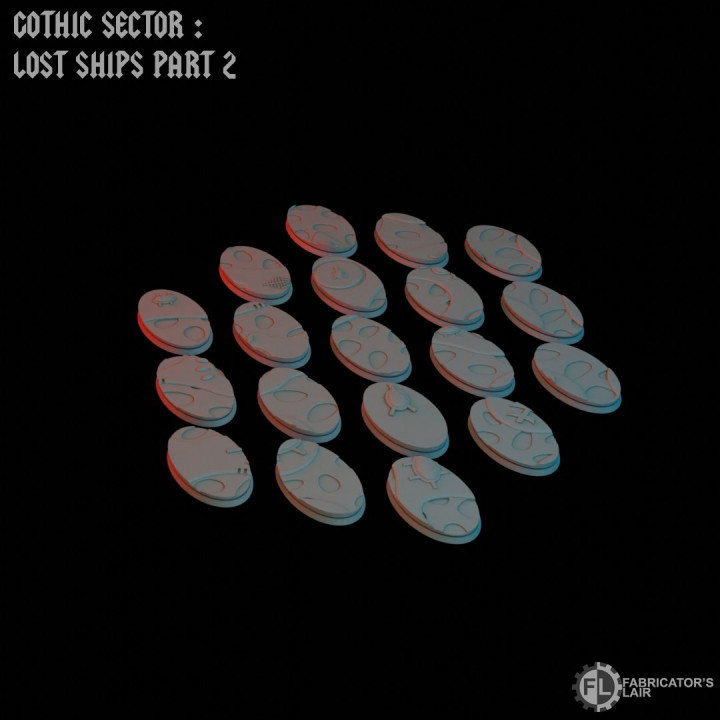 3D Printable Space Elves Worldship - 248 ROUND AND OVALE SCI-FI BASES ...