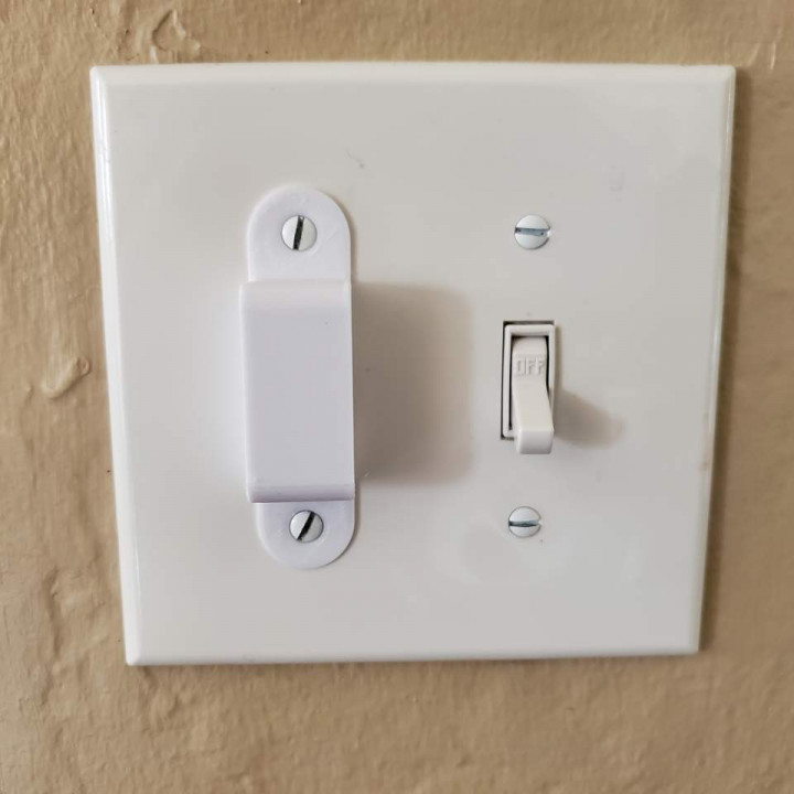 3D Printable Light switch protective cover by Sherm Stebbins