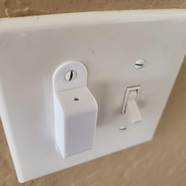 3D Printable Light switch protective cover by Sherm Stebbins