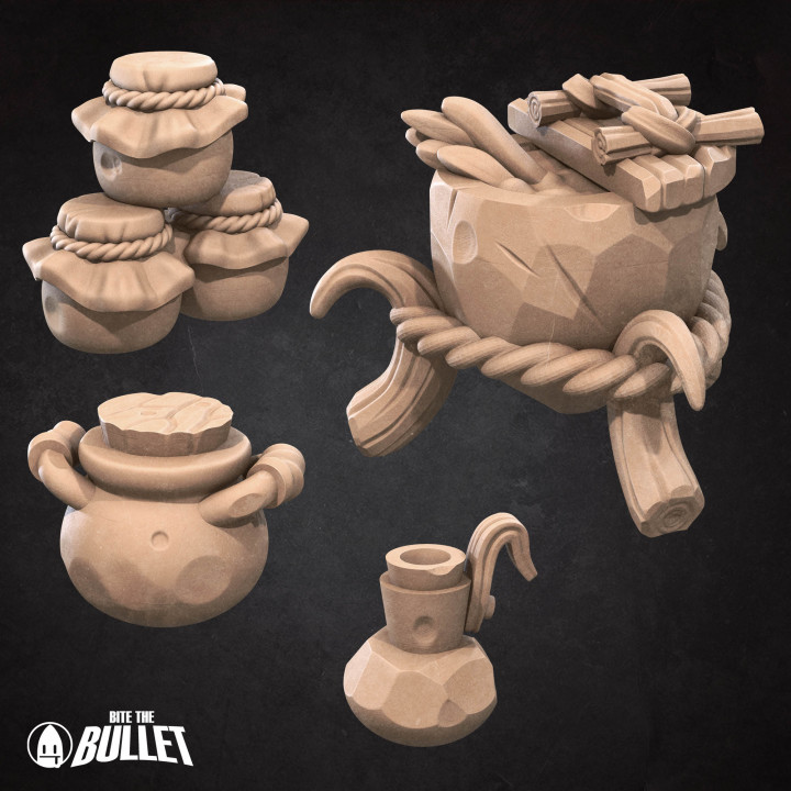 3D Printable December 2023 Release - Bullet Town Fishing Village by ...