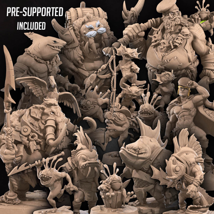 3D Printable December 2023 Release - Bullet Town Fishing Village by ...