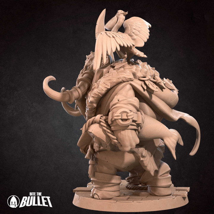 3D Printable Odron, the Loxodon Hunter (+Pelican) (2 Versions) by Bite ...