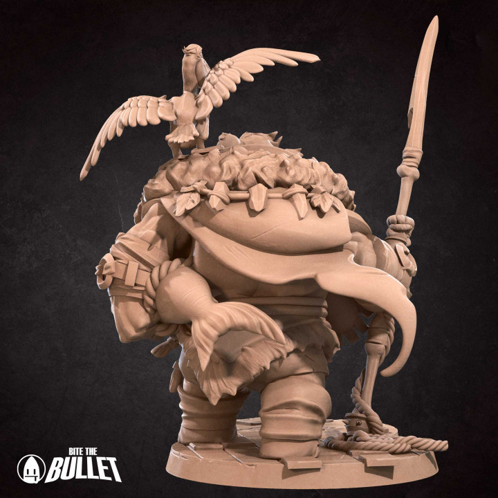 3D Printable Odron, the Loxodon Hunter (+Pelican) (2 Versions) by Bite ...