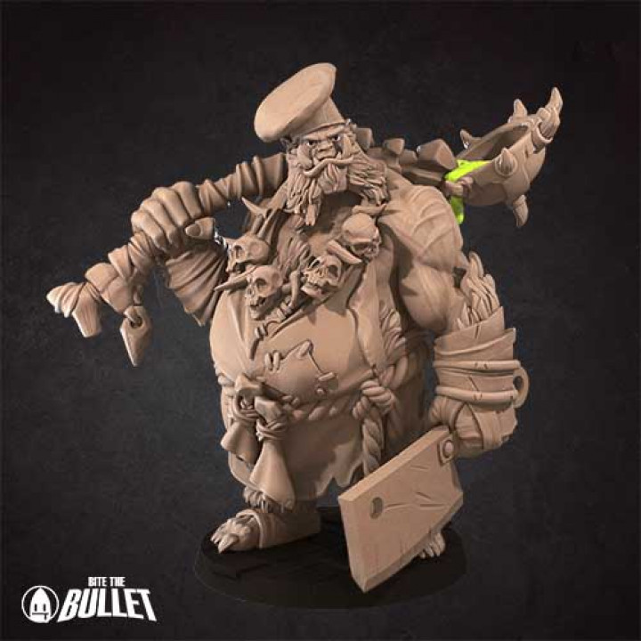 3D Printable Ogre Chef (2 Versions) by Bite the Bullet