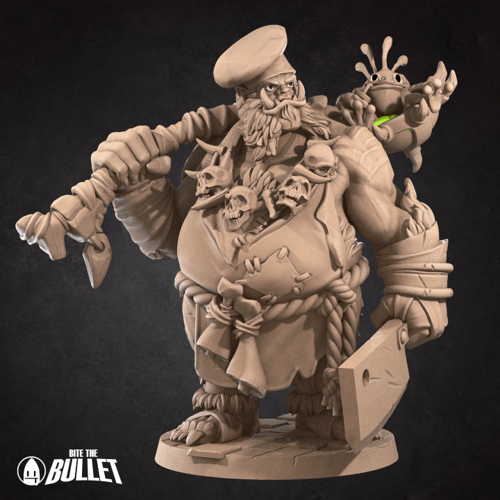 3D Printable Ogre Chef (2 Versions) by Bite the Bullet