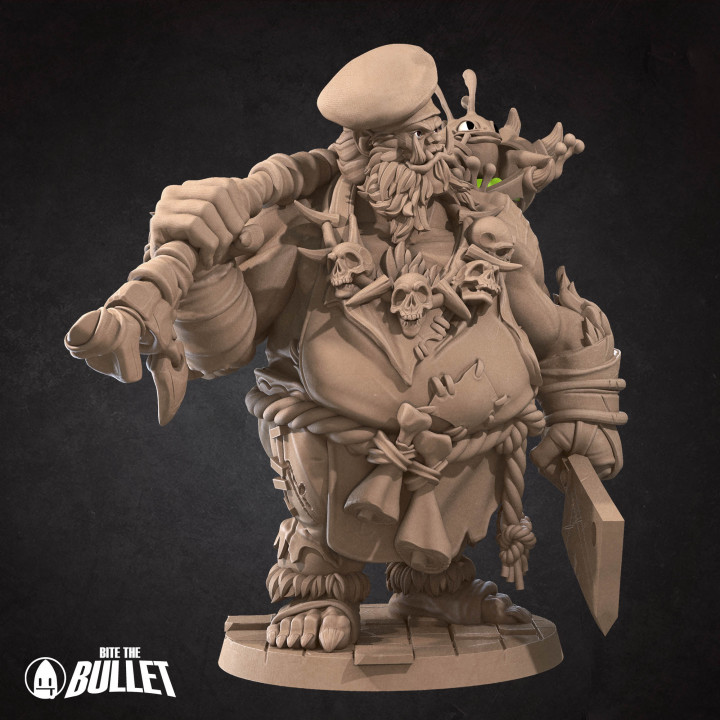 3D Printable Ogre Chef (2 Versions) by Bite the Bullet