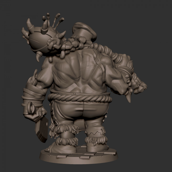 3D Printable Ogre Chef (2 Versions) by Bite the Bullet