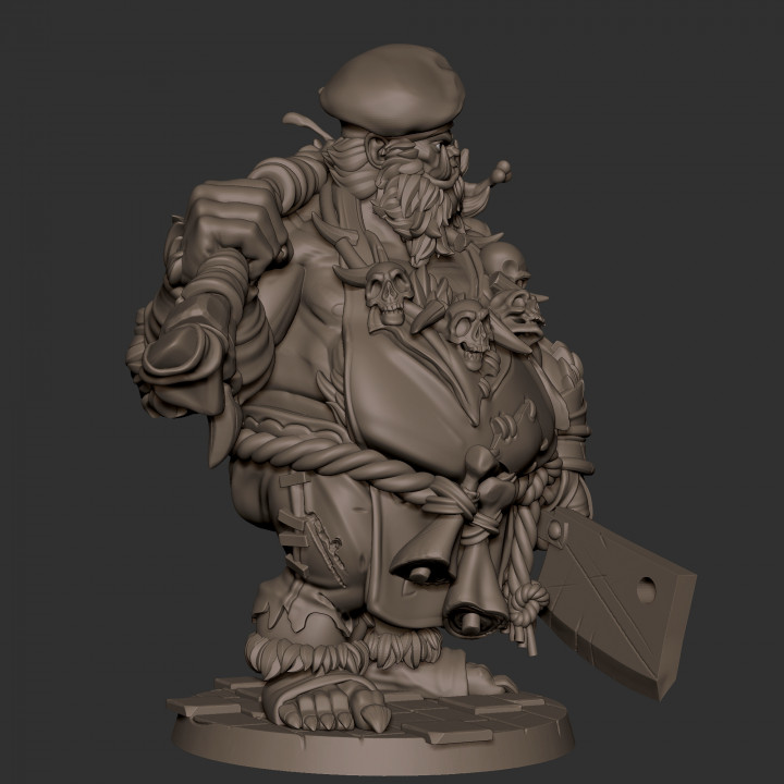 3D Printable Ogre Chef (2 Versions) by Bite the Bullet