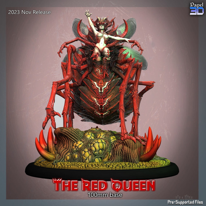 3D Printable The Red Queen by Papel 3D