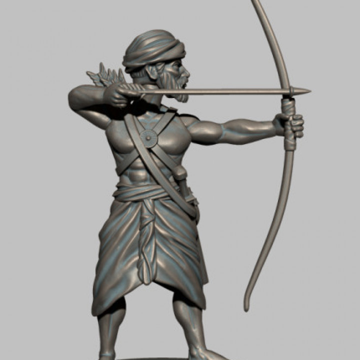 3D Printable Ancient Indian Archers by Wargames Atlantic