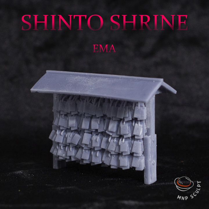 3D Printable Ema Japanese Shrine by MNP Sculpt