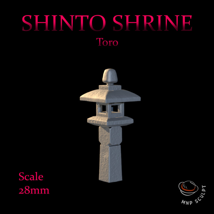 3D Printable Toro Japanese Shrine by MNP Sculpt