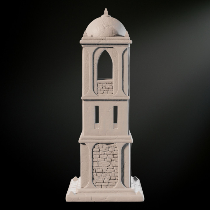 3D Printable Sci-Fi Desert Watchtower by WargamesCo